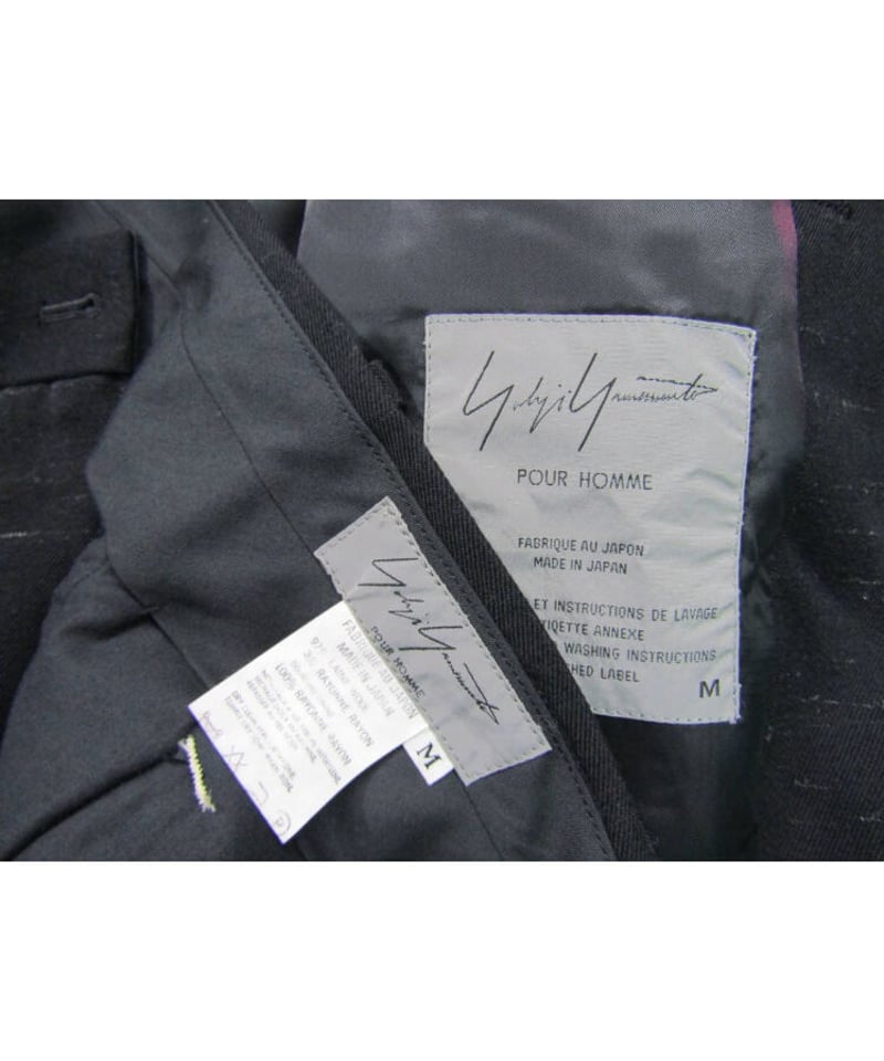 97aw yohji yamamoto pour homme 蝋人形期 マーブルセットアップ 97aw yohji yamamoto pour homme 蝋人形期 マーブルセットアップ