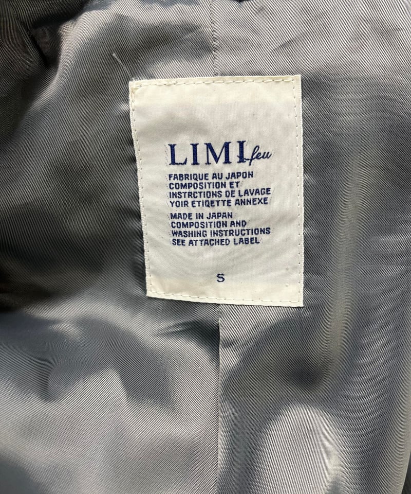 LIMI feu yohji yamamoto ストールデザインコート(LM-C07-114) LIMI feu yohji yamamoto ストールデザインコート(LM-C07-114)