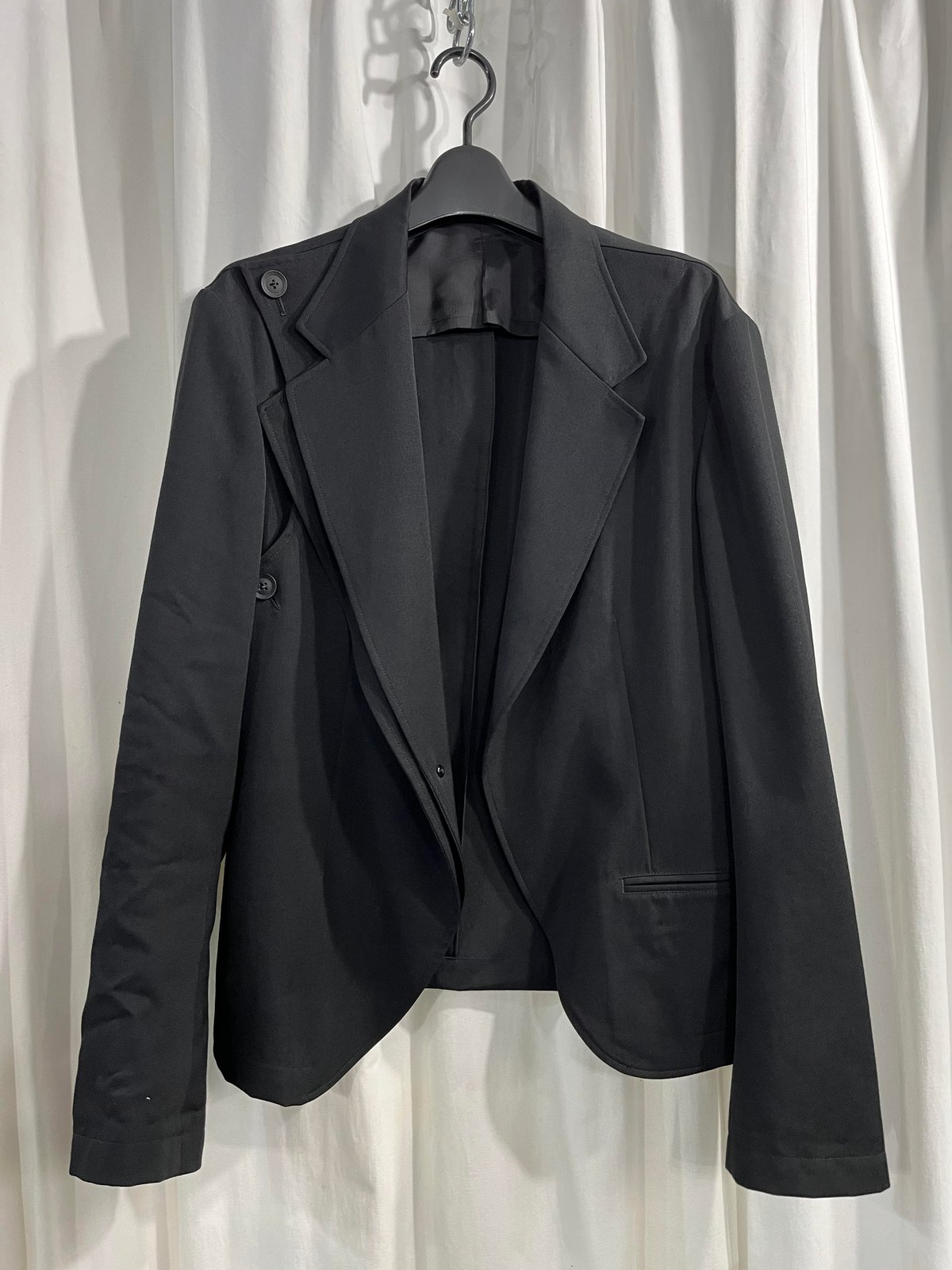 2021SS yohji yamamoto pour homme デザインショートジャケット( 2021SS yohji yamamoto pour homme デザインショートジャケット(