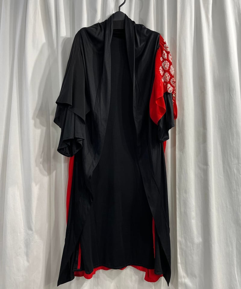 1995SS yohji yamamoto femme vintage 着物友禅絞りドレスコー 1995SS yohji yamamoto femme vintage 着物友禅絞りドレスコー