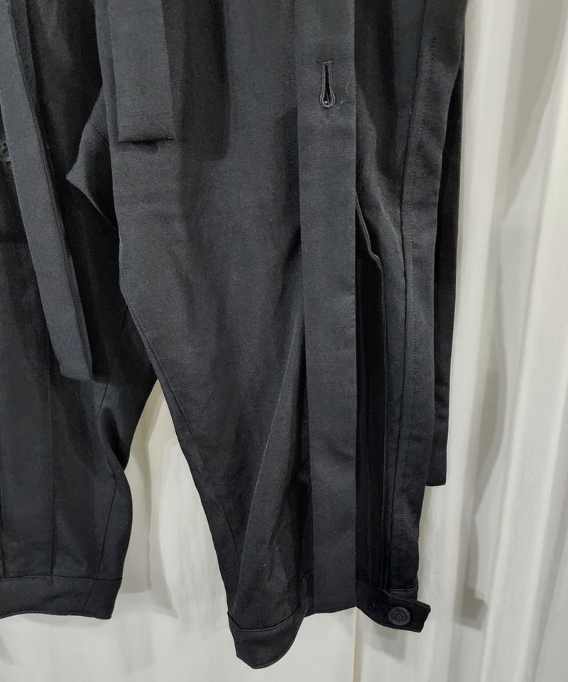 2020ss yohji yamamoto pour homme 黒 デザインパンツ (HN 2020ss yohji yamamoto pour homme 黒 デザインパンツ (HN