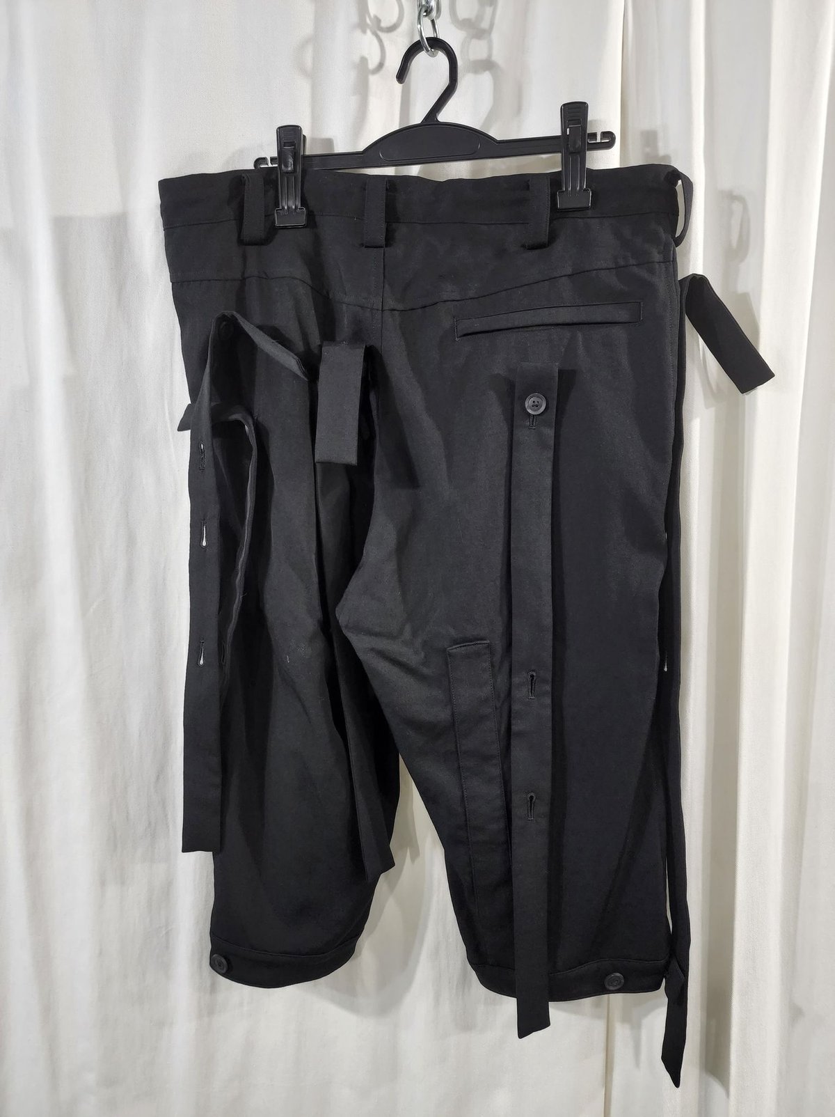 2020ss yohji yamamoto pour homme 黒 デザインパンツ (HN 2020ss yohji yamamoto pour homme 黒 デザインパンツ (HN
