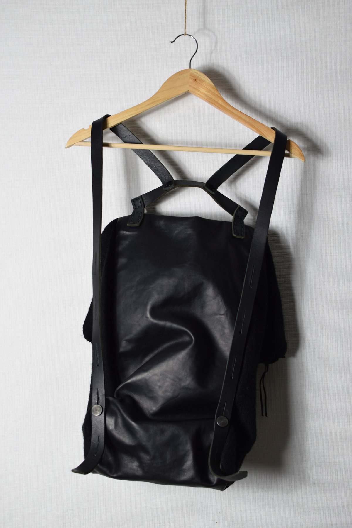 Boris Bidjan Saberi AW15 Resinated Leather Back Boris Bidjan Saberi AW15 Resinated Leather Back