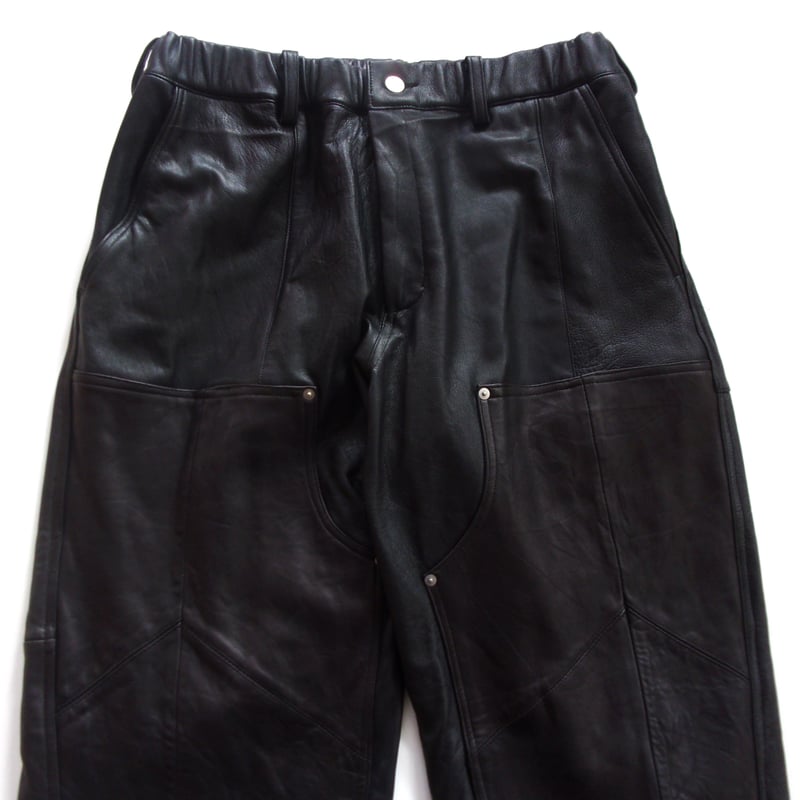 OLDPARK DOUBLE KNEE LEATHER PANTS - sizeM / OP- OLDPARK DOUBLE KNEE LEATHER PANTS - sizeM / OP-