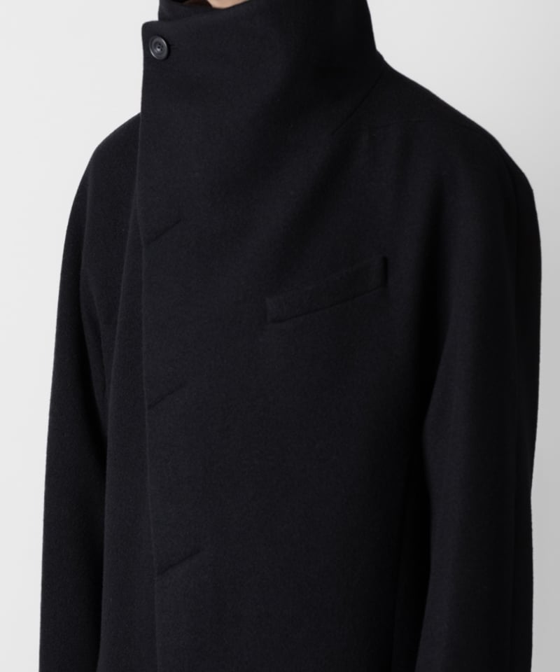 STAND COLLAR COAT/BLACK | ato AOYAMA STAND COLLAR COAT/BLACK | ato AOYAMA