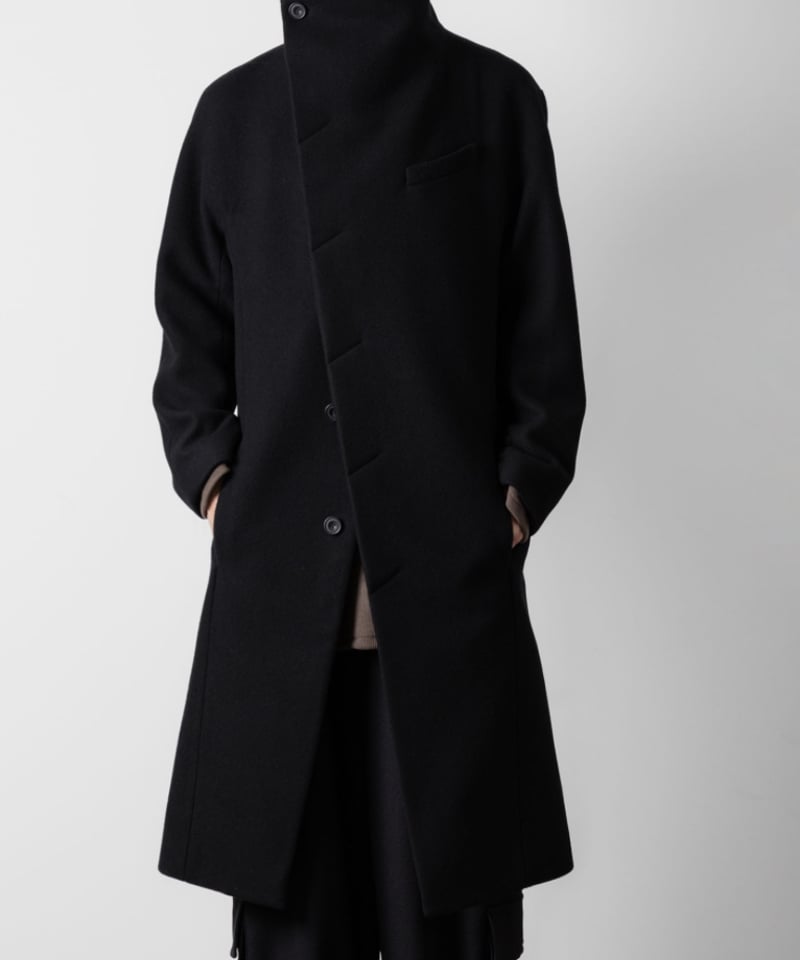 STAND COLLAR COAT/BLACK | ato AOYAMA STAND COLLAR COAT/BLACK | ato AOYAMA