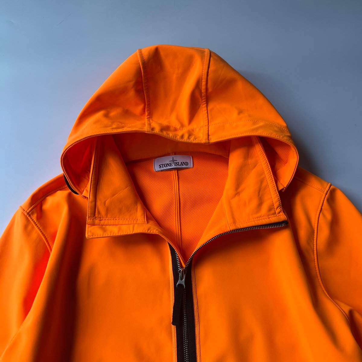 STONE ISLAND light soft shell-R hoodie | sui