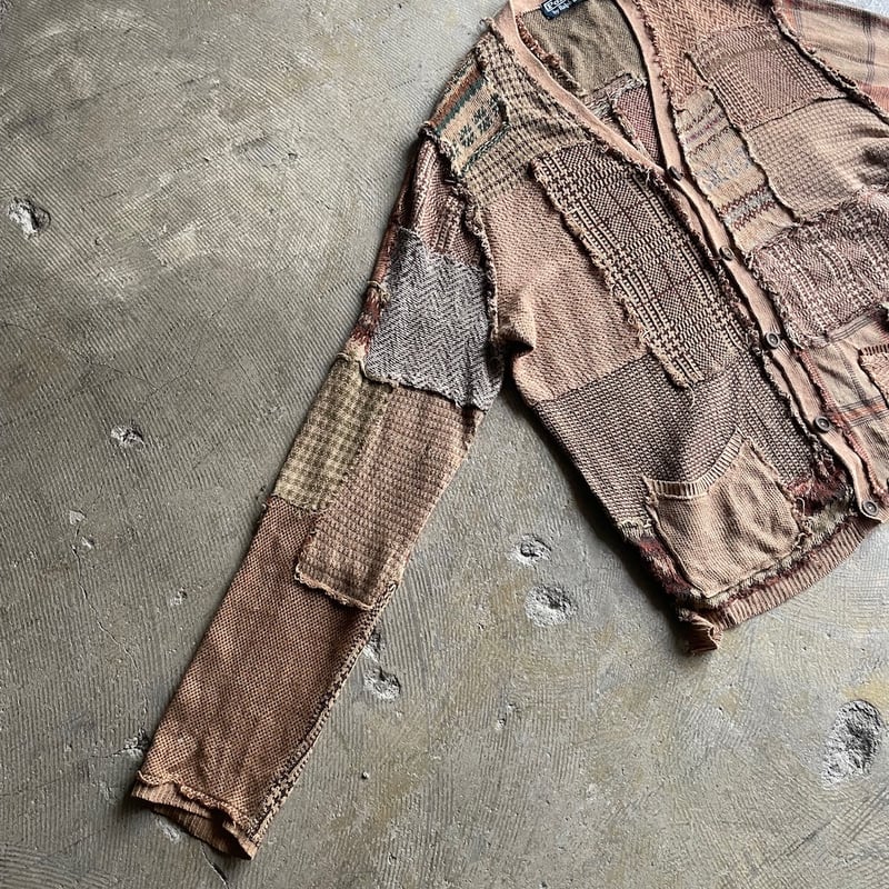90's Polo Ralph Lauren patchwork design knit ca 90's Polo Ralph Lauren patchwork design knit ca
