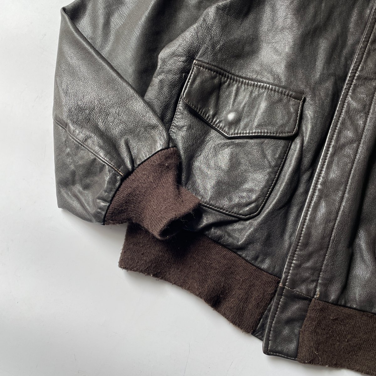 80s "type A-2" leather flight jacket | sui & shara