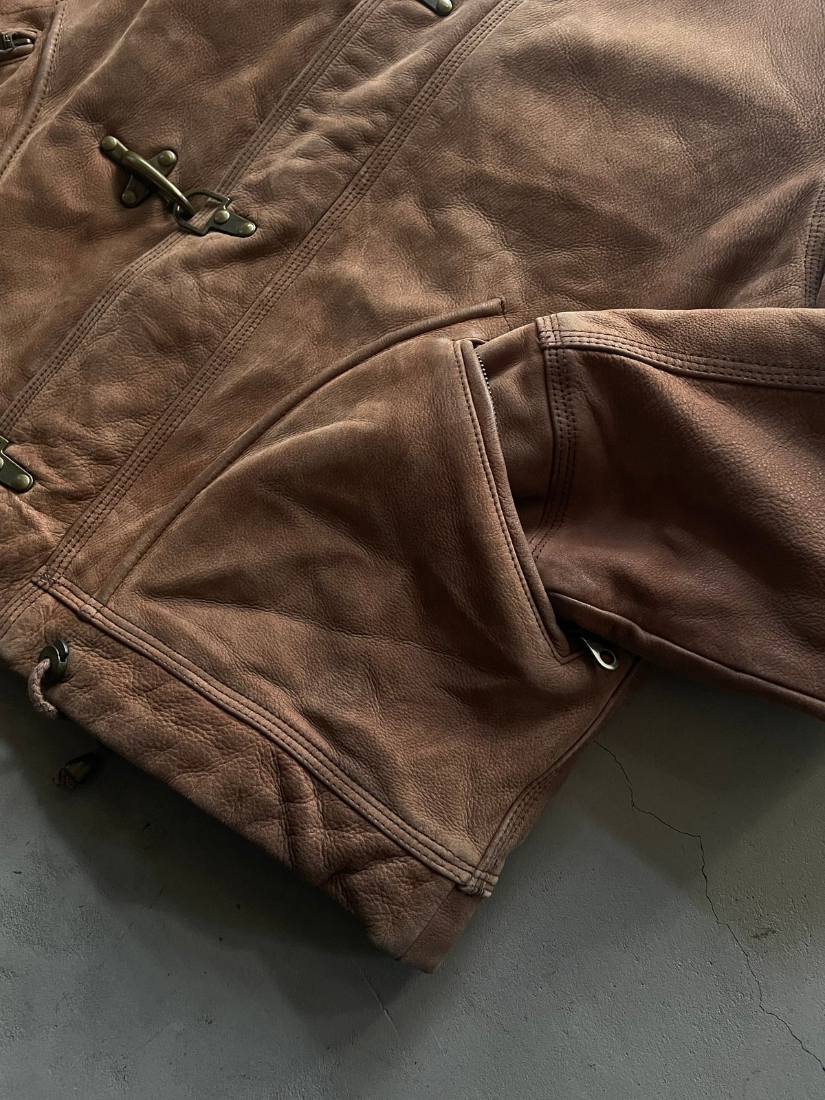 Konely nubuck leather fireman jacket | sui & shara