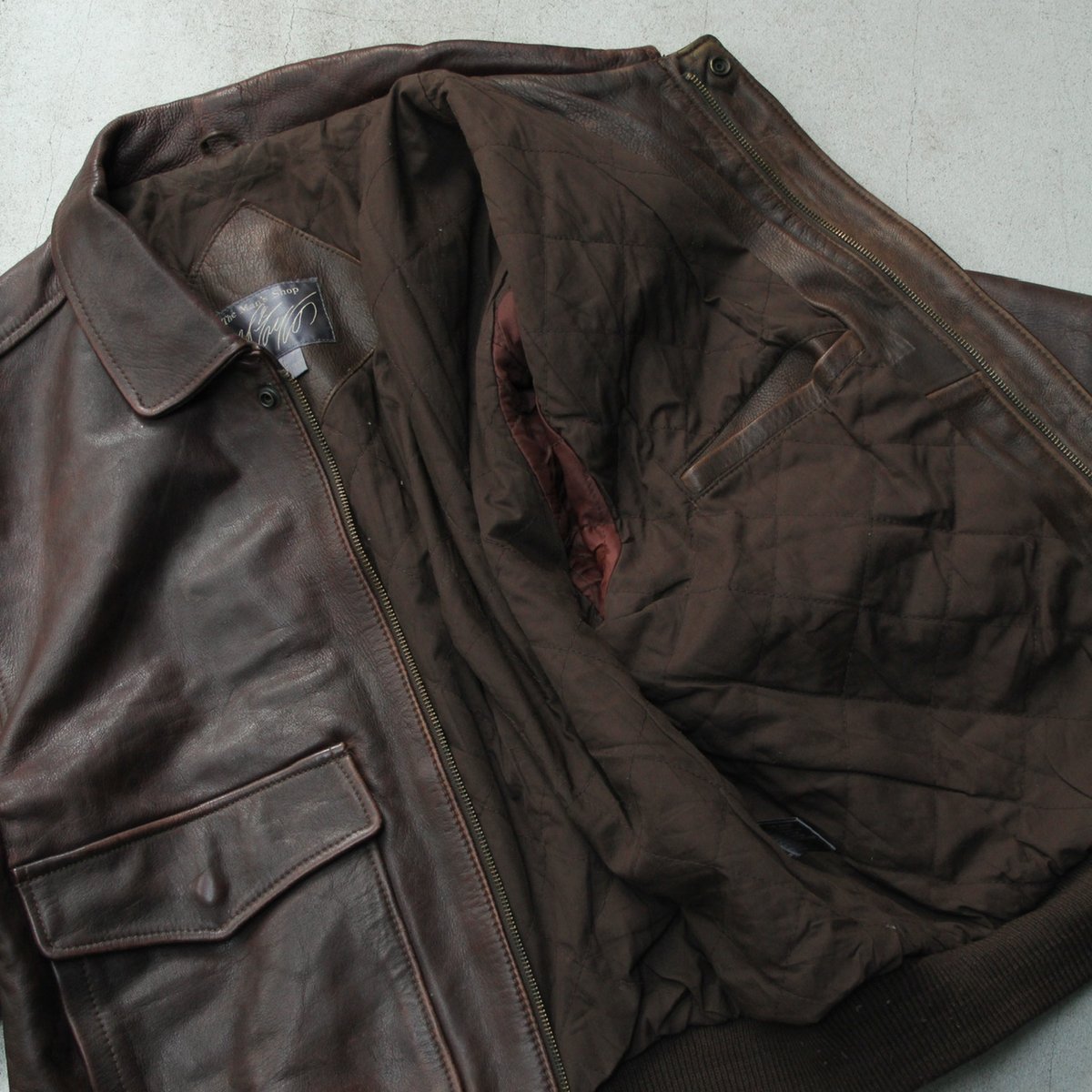 90s "A-2 type" leather jacket | sui & shara