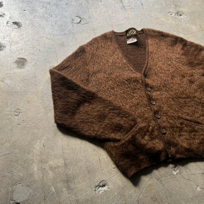 60s Shaggy man mohair shaggy knit cardigan | su 60s Shaggy man mohair shaggy knit cardigan | su