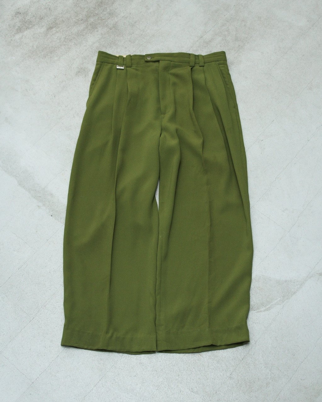 90s Stacy Adams polyester 2tuck slacks | sui
