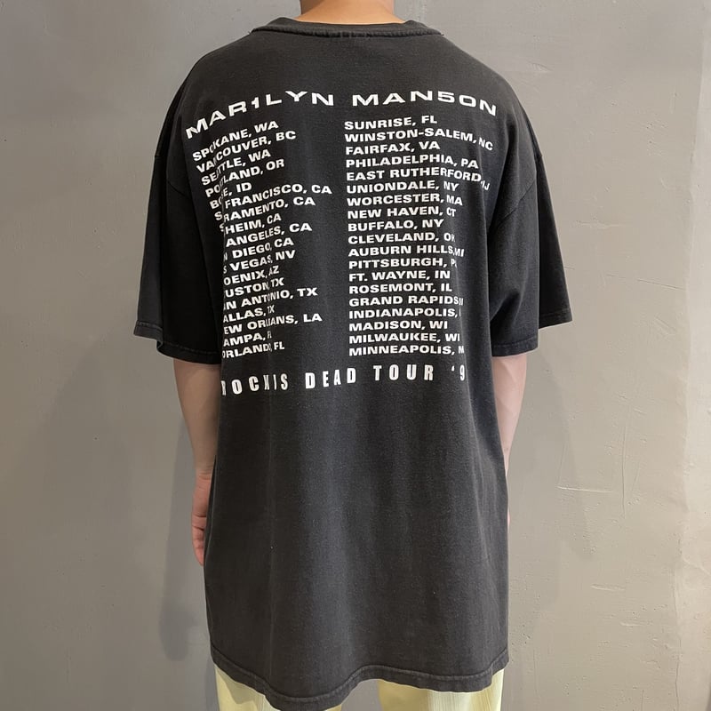 90s Marilyn manson“ Rock Is Dead”tour music tee 90s Marilyn manson“ Rock Is Dead”tour music tee