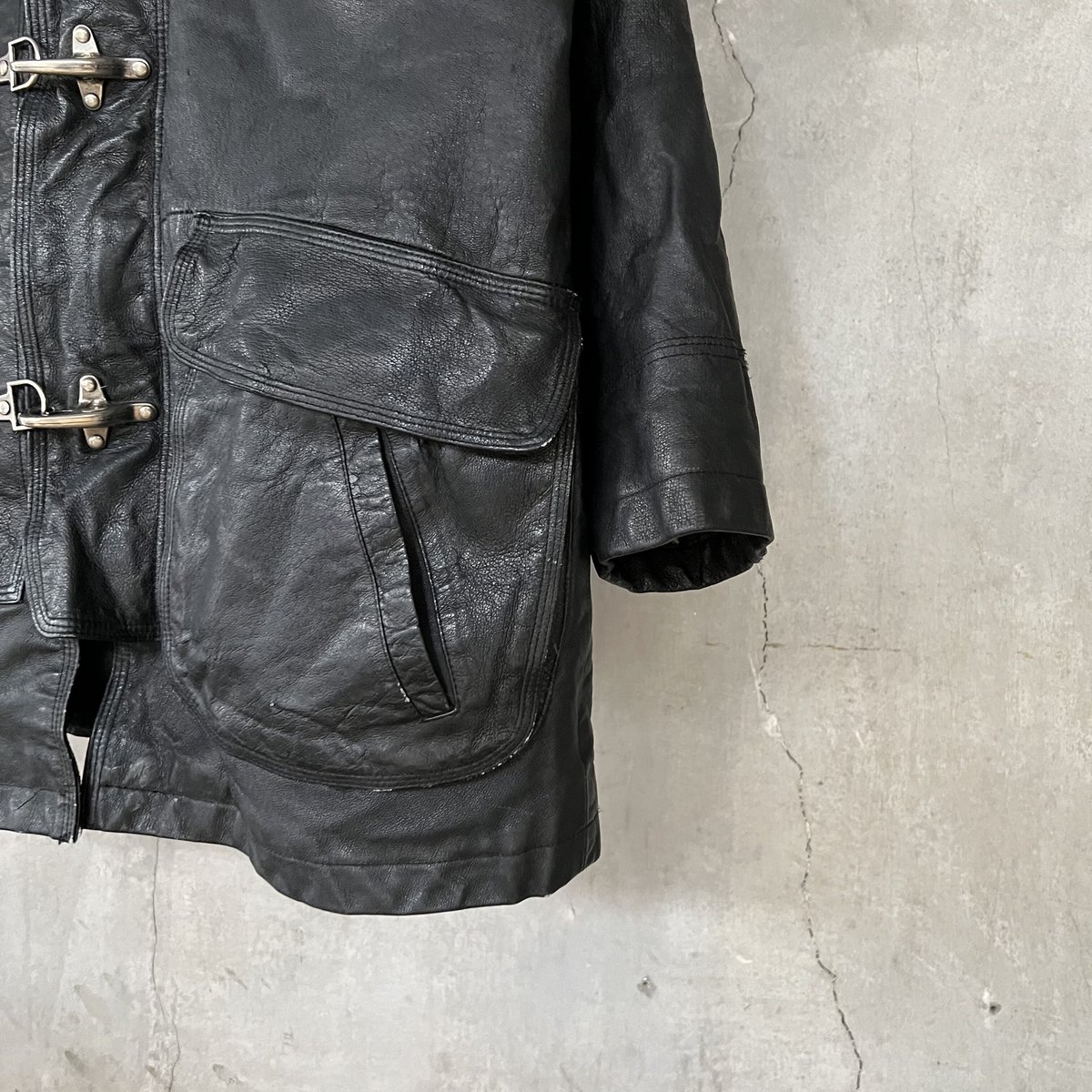 90s leather fireman jacket | sui & shara 90s leather fireman jacket | sui & shara