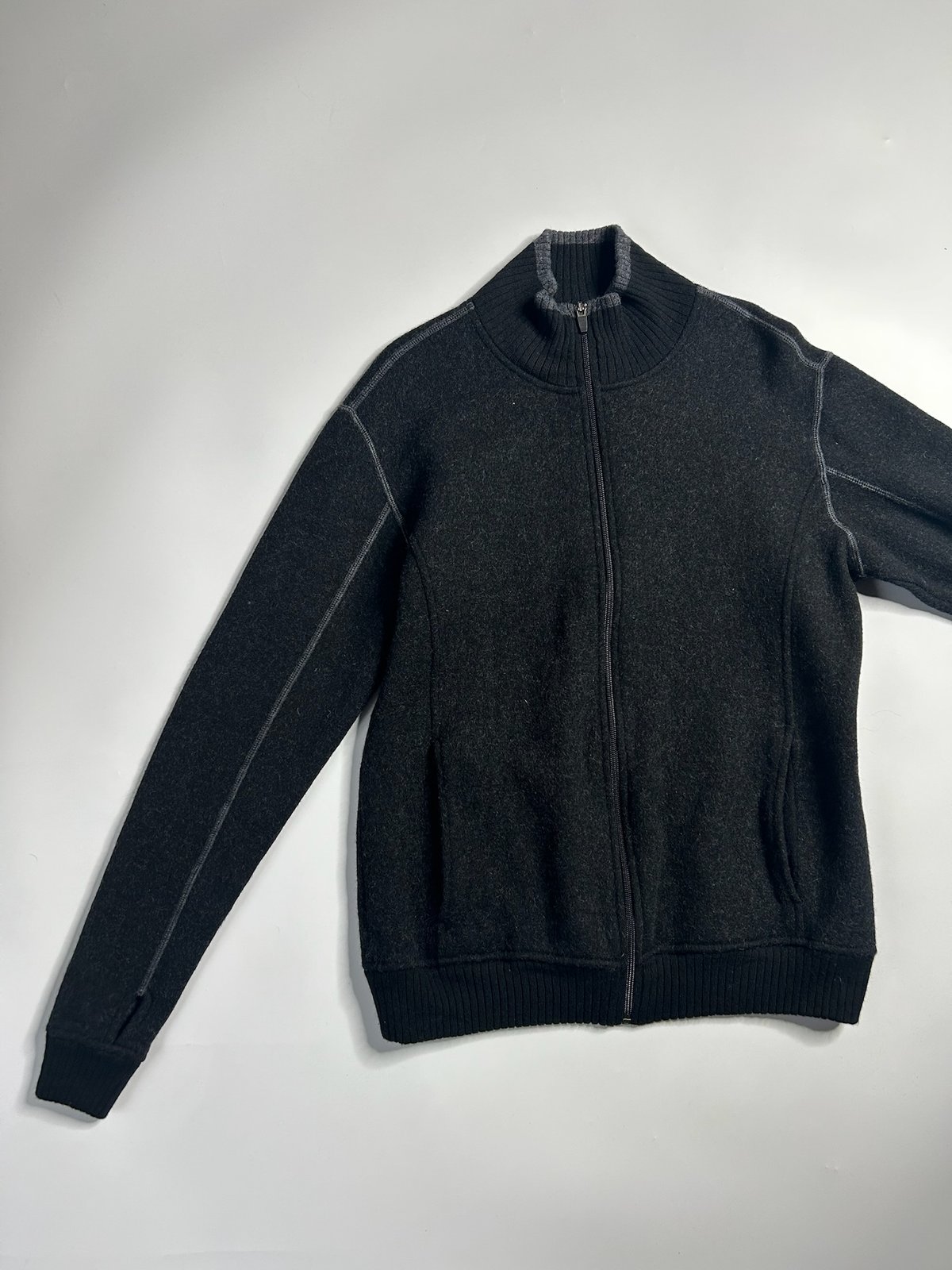 90’s merino wool full zip knit | sui & shara