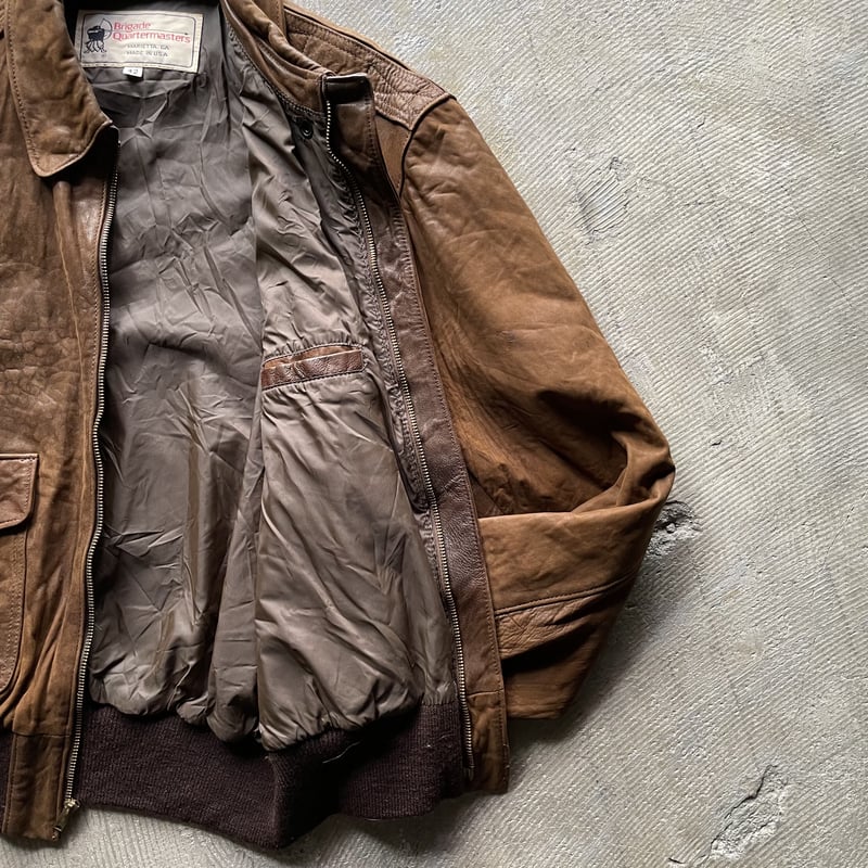 70s~ A-2 type leather jacket made in USA | sui 70s~ A-2 type leather jacket made in USA | sui