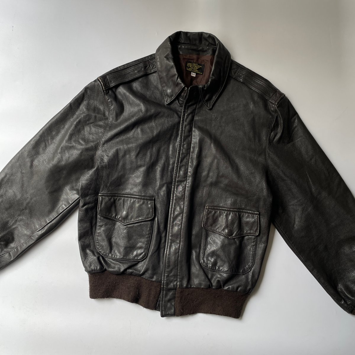 80s "type A-2" leather flight jacket | sui & shara