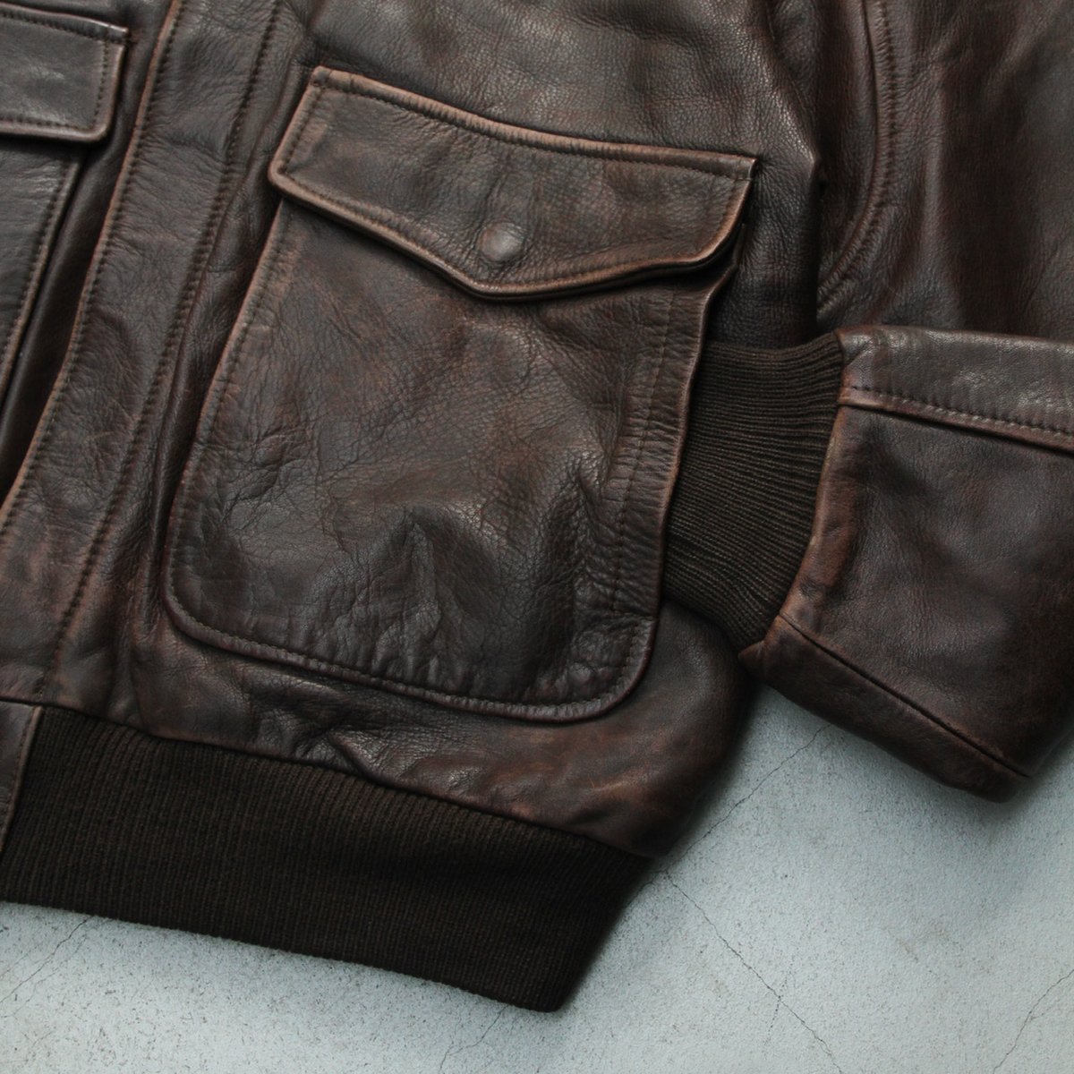 90s "A-2 type" leather jacket | sui & shara
