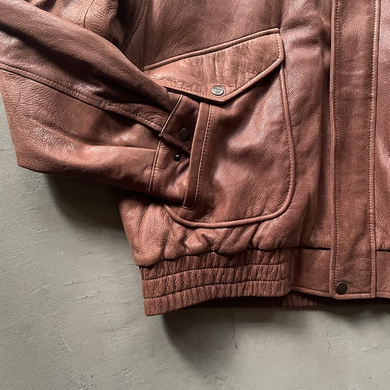 90s St John's Bay leather jacket Type A-2 | s 90s St John's Bay leather jacket Type A-2 | s