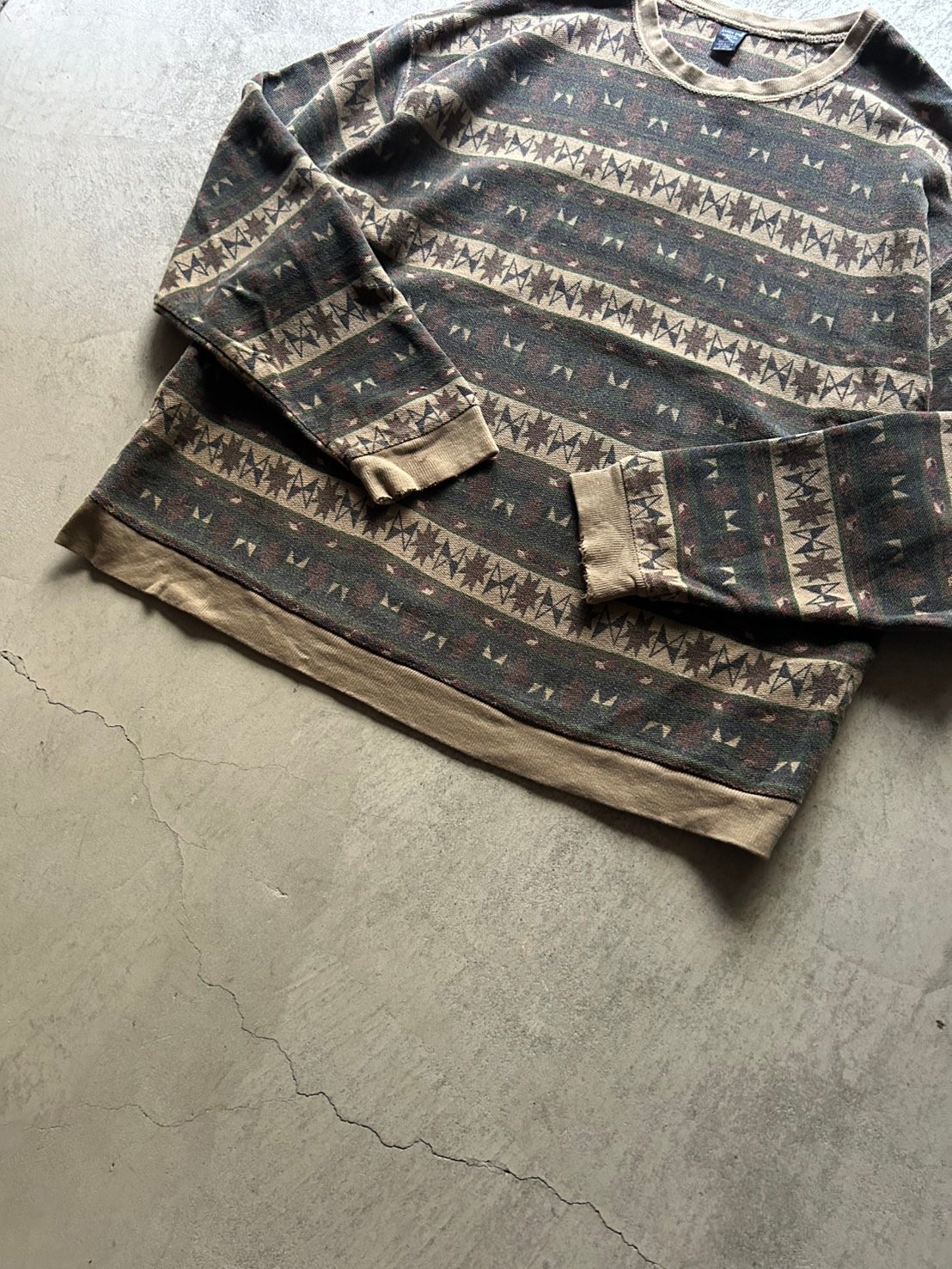 Lands’end native patterned pique knit made in U...