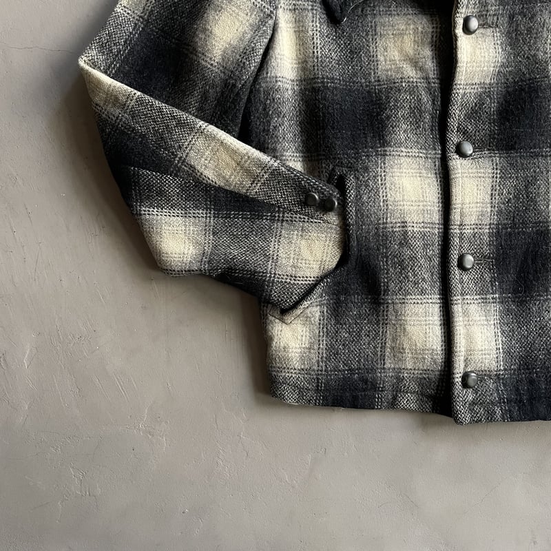 50s Pioneer wear shadow plaid western jacket | 50s Pioneer wear shadow plaid western jacket |