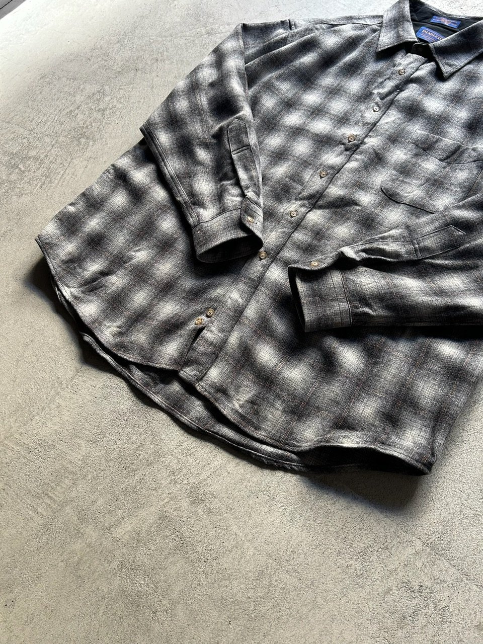 90s〜 Pendleton ombre plaid wool shirt | sui & s...