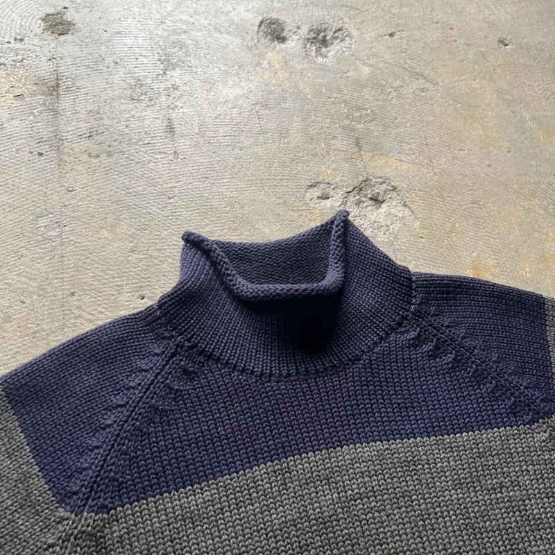 90s J.crew roll neck border wool knit | sui & s 90s J.crew roll neck border wool knit | sui & s