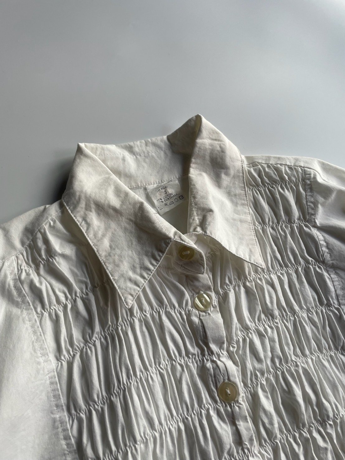 shirring design l/s blouse | sui & shara