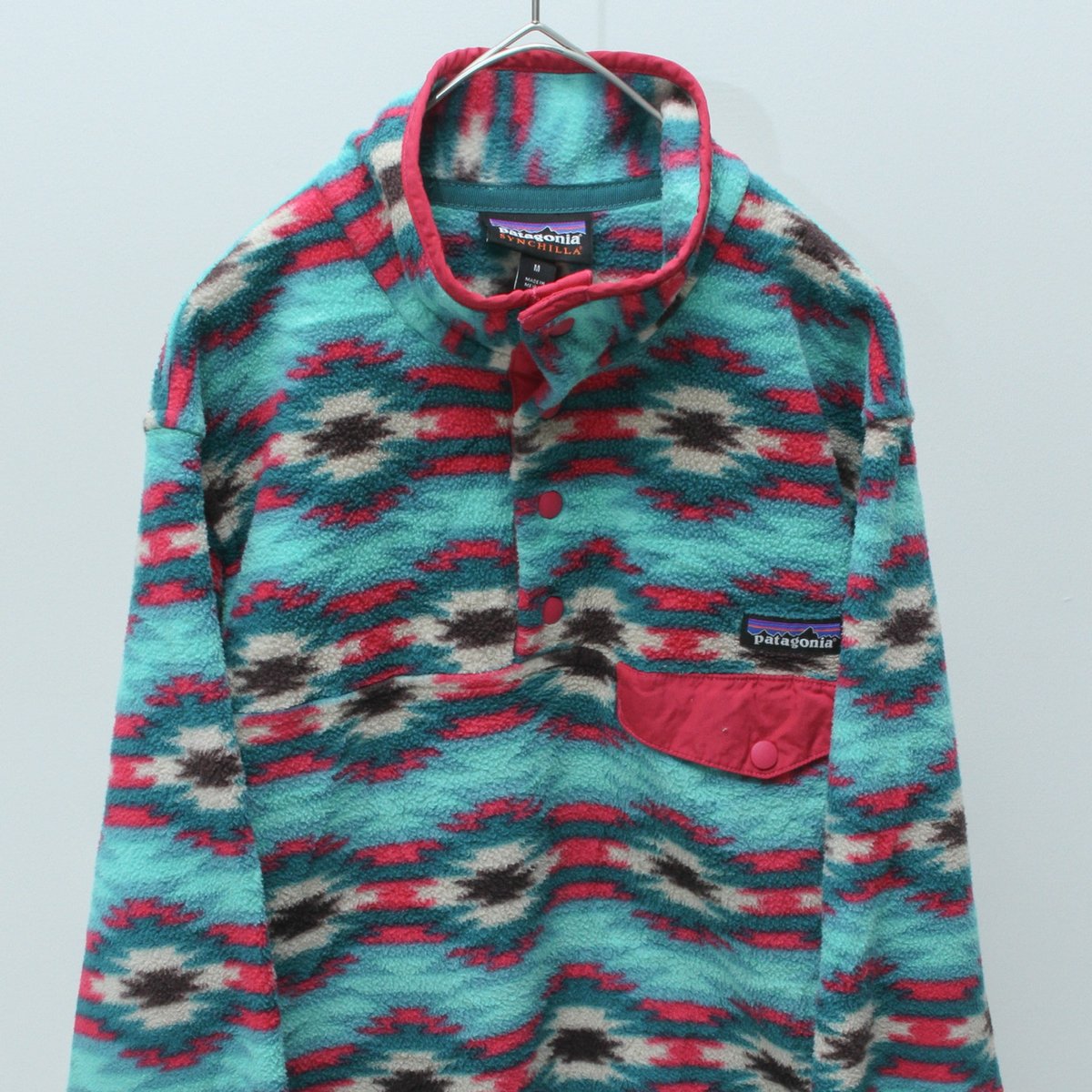 Patagonia native pattern synchilla snap-T pullo...