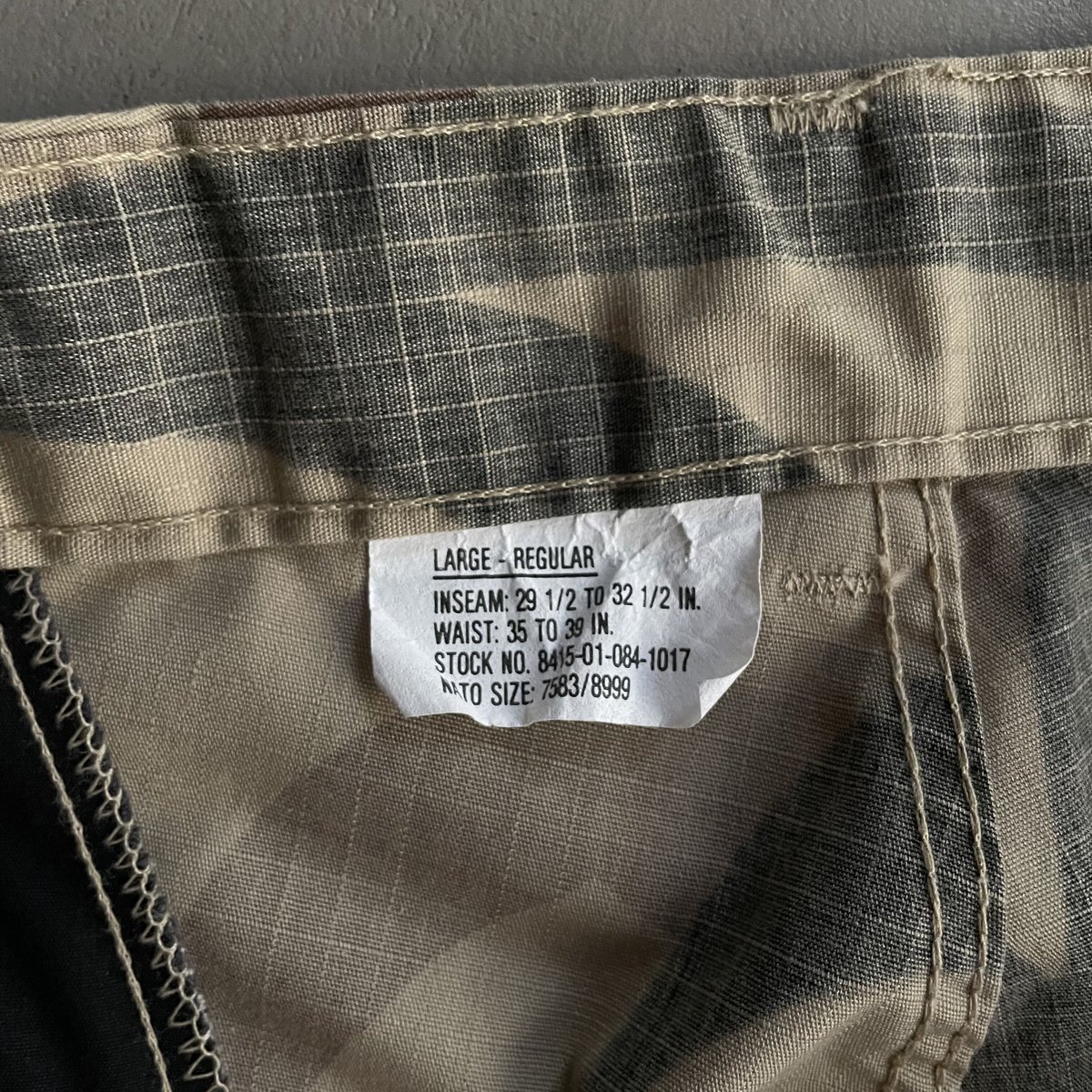 90s Combat cloth tribal camouflage ripstop car 90s Combat cloth tribal camouflage ripstop car