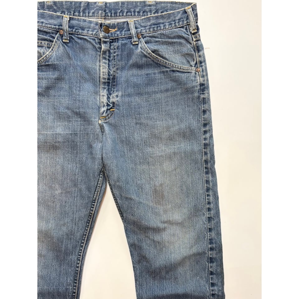 70s Lee 200 "Side Black" DENIM PANTS MADE IN US...