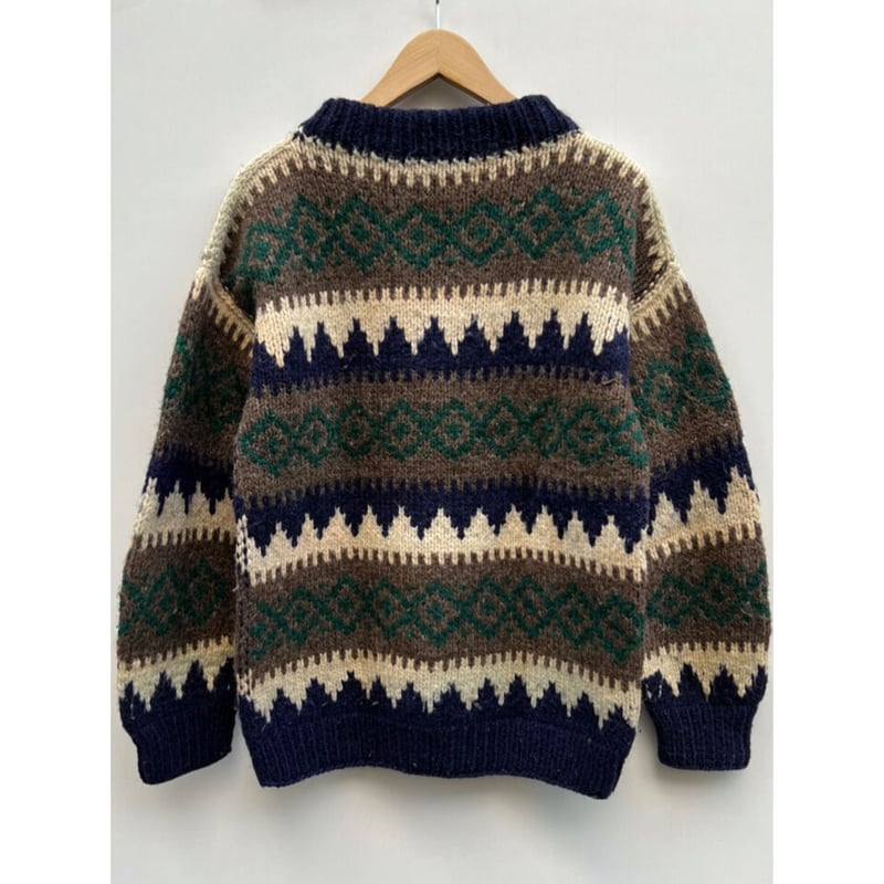90s WOOL HAND KNIT MADE IN ECUADOR 🇪🇨 Size L程 | 90s WOOL HAND KNIT MADE IN ECUADOR 🇪🇨 Size L程 |