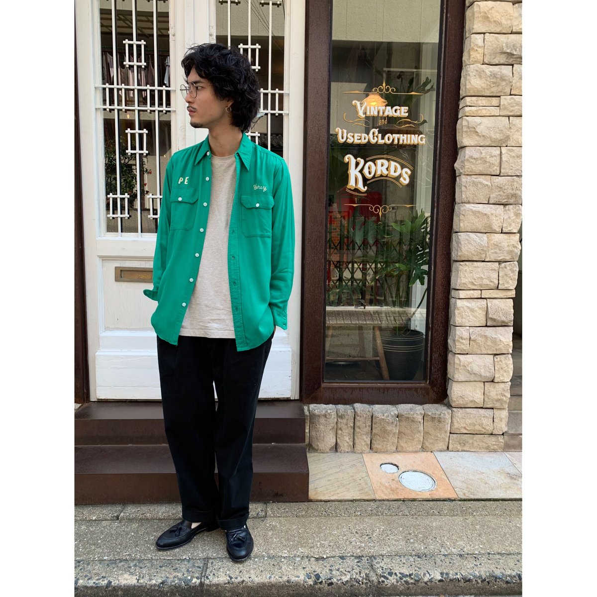 50s SPORTSMAN RAYON GABARDINE SHIRT Size 15 | K 50s SPORTSMAN RAYON GABARDINE SHIRT Size 15 | K