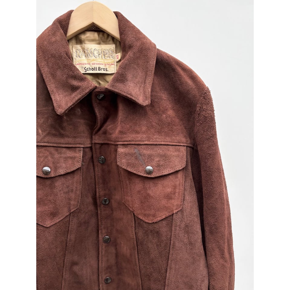 70〜80s Schott SUEDE TRACKER JACKET Size 42 | KORDS