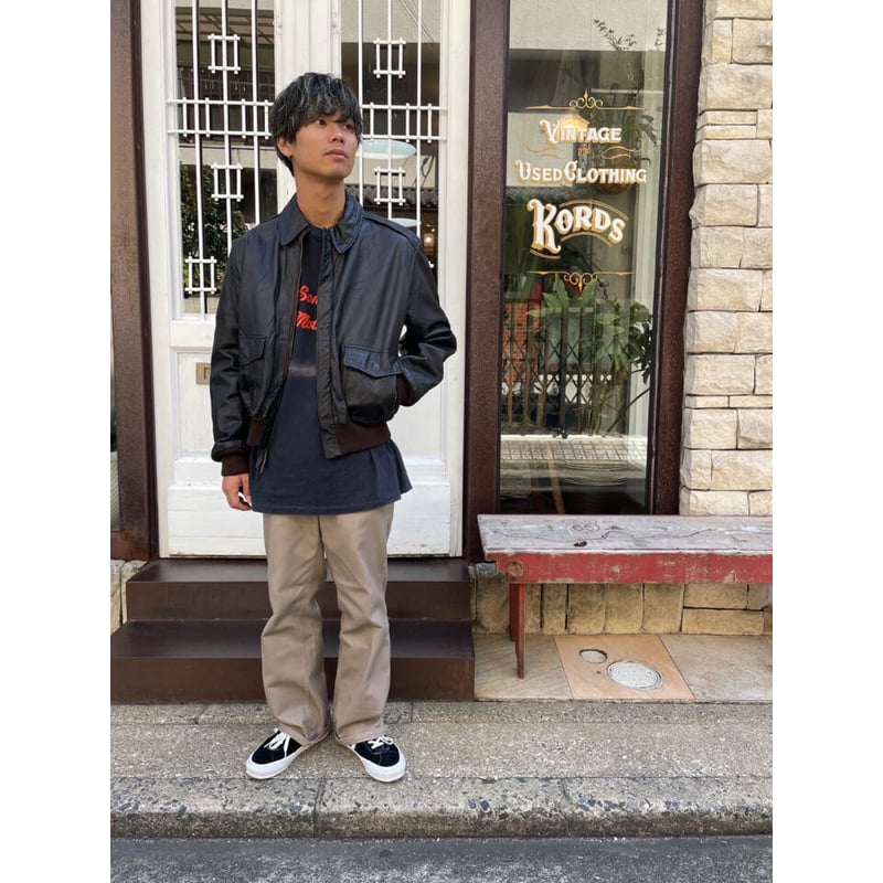 80s L.L.Bean A-2 TYPE LEATHER JACKET MADE IN US 80s L.L.Bean A-2 TYPE LEATHER JACKET MADE IN US