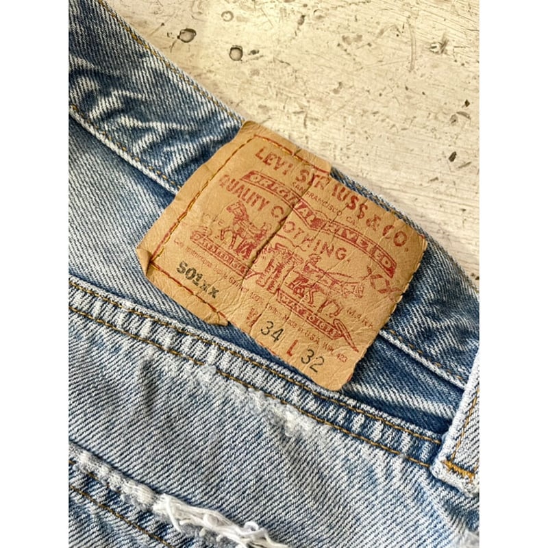 90s Levi's 501 “CRASH” DENIM PANTS MADE IN USA 90s Levi's 501 “CRASH” DENIM PANTS MADE IN USA