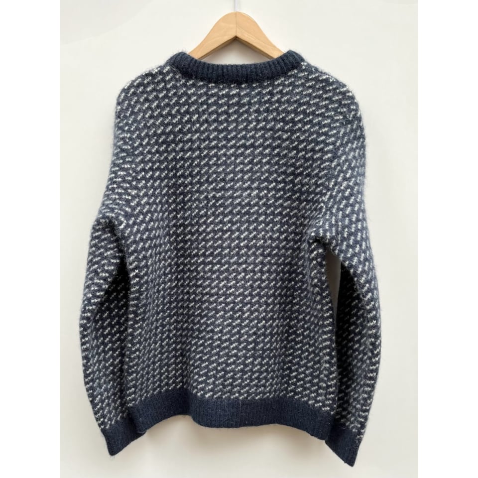 00s L.L.Bean "BIRDS EYE" WOOL KNIT MADE IN NORW...