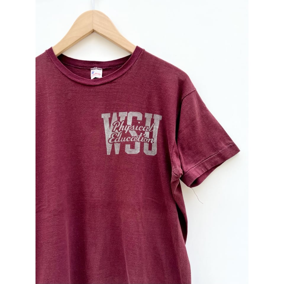 60s Champion "RUNNERS LABEL" College Tee MADE I...