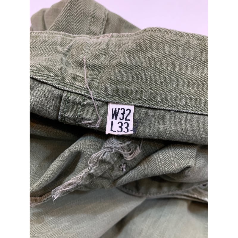 40s US ARMY M-43 HBT CARGO PANTS Size W32L33→W3 40s US ARMY M-43 HBT CARGO PANTS Size W32L33→W3
