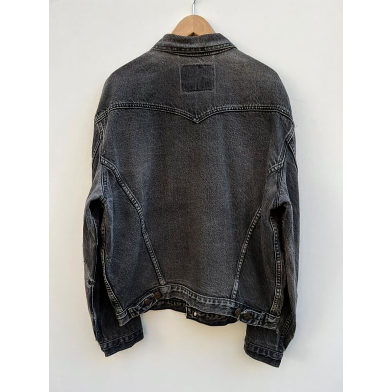 90s Levi's 75525-0260 BLACK DENIM JACKET MADE I 90s Levi's 75525-0260 BLACK DENIM JACKET MADE I