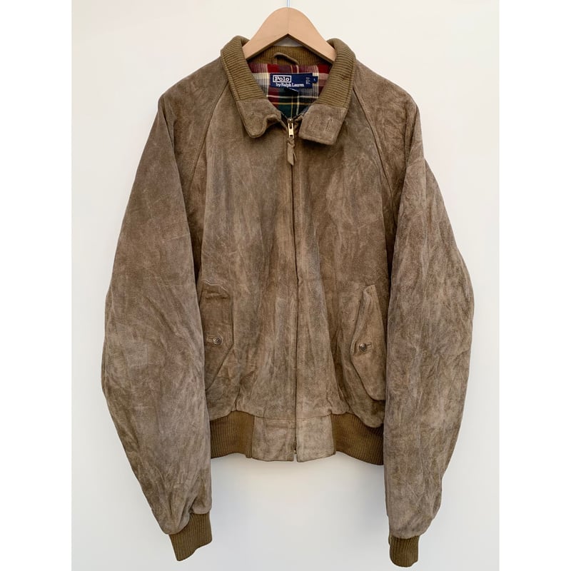 90s Ralph Lauren SUEDE HARRINGTON JACKET Size L 90s Ralph Lauren SUEDE HARRINGTON JACKET Size L