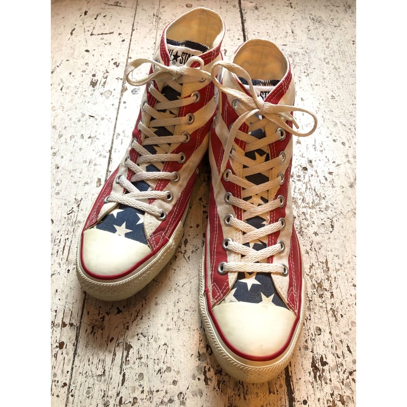 90s CONVERSE ALL STAR HI 星条旗 MADE IN USA 🇺🇸 Si 90s CONVERSE ALL STAR HI 星条旗 MADE IN USA 🇺🇸 Si