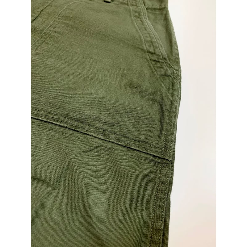 60s US ARMY OG-107 COTTON SATEEN BAKER PANTS Si 60s US ARMY OG-107 COTTON SATEEN BAKER PANTS Si