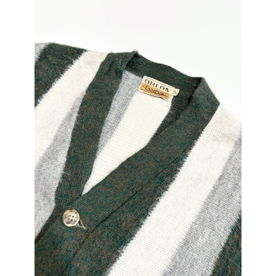 60〜70s CAMPUS "ORLON ACRYLIC" CARDIGAN MADE IN ...