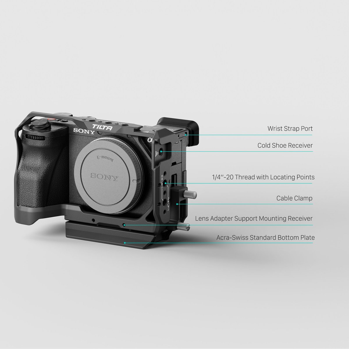 ソニー α6700用カメラケージ 軽量キット (TA-T54-A-B/-TG ソニー α6700用カメラケージ 軽量キット (TA-T54-A-B/-TG