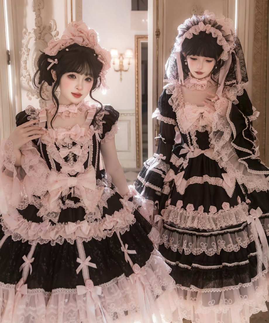 「Pinik Mist Oath」ワンピース＆ジャンパースカート（黒） 【2/5まで】送料無料...