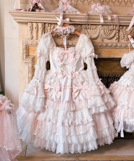 「Pinik Mist Oath」ワンピース＆ジャンパースカート（白） 【2/5まで】送料無料...