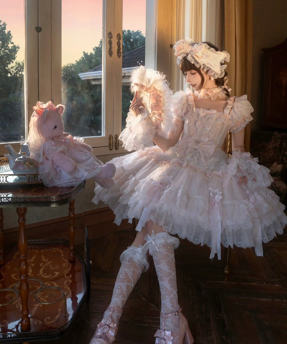 「Pinik Mist Oath」ワンピース＆ジャンパースカート（白） 【2/5まで】送料無料...