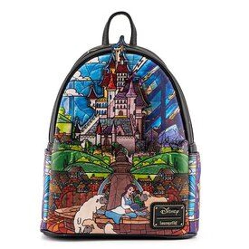 loungefly ラウンジフライ 美女と野獣 ステンドグラス リュック loungefly ラウンジフライ 美女と野獣 ステンドグラス リュック